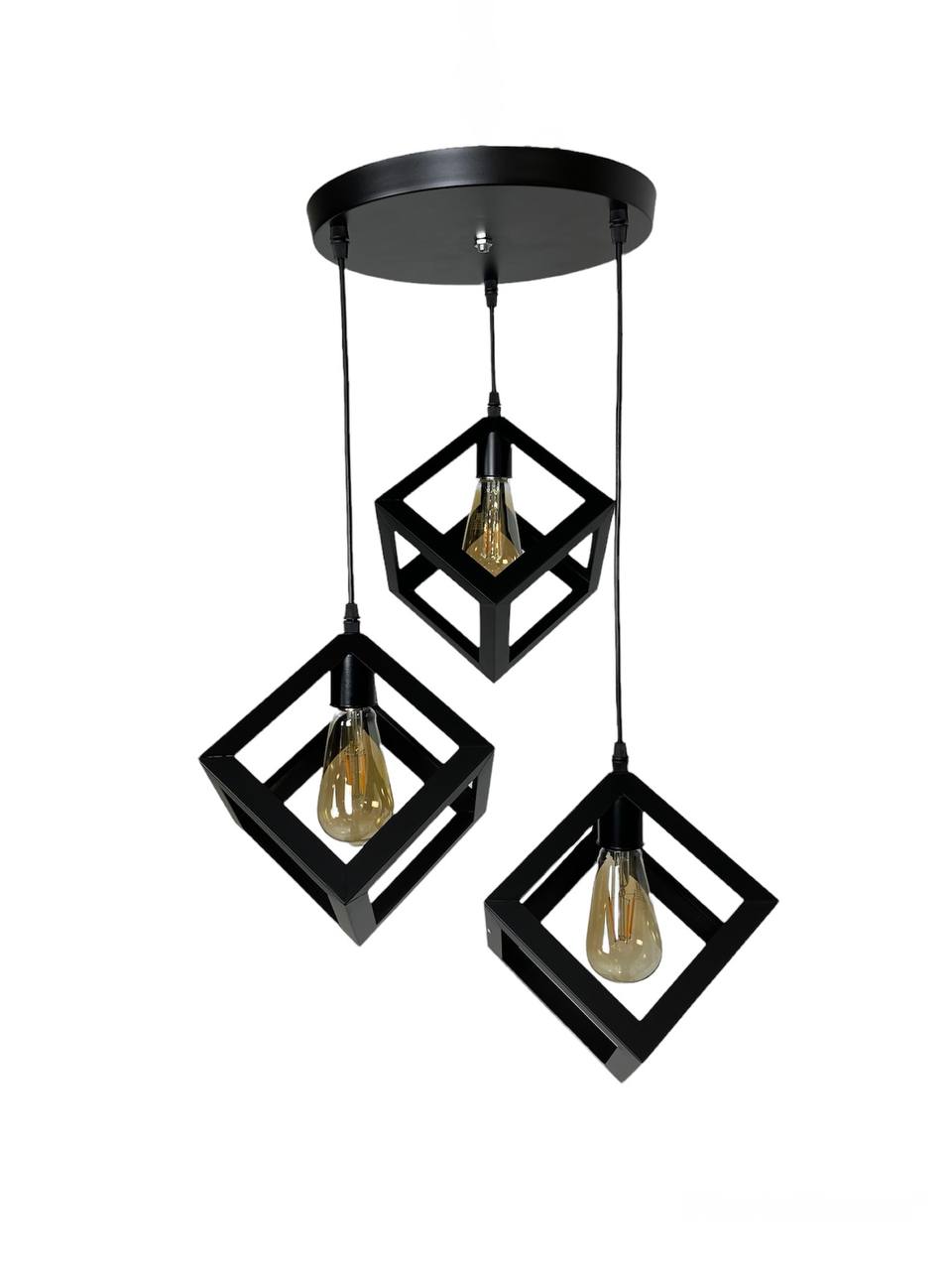 Купить Люстра Lanbos 5260А-3НK E27, кол-во ламп: 3 шт черный в кредит в ...