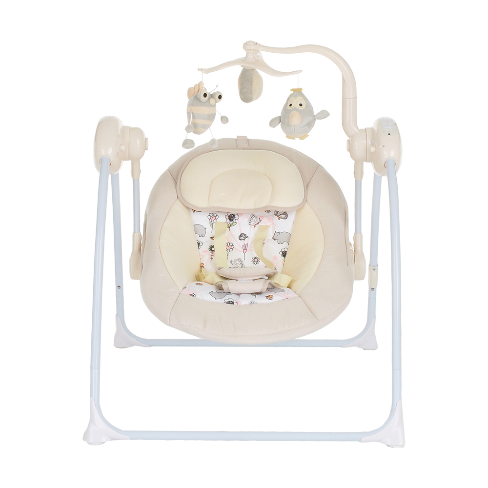 Купить Качели электронные Pituso Marbella Hippo Beige, нагрузка до 9 кг ...