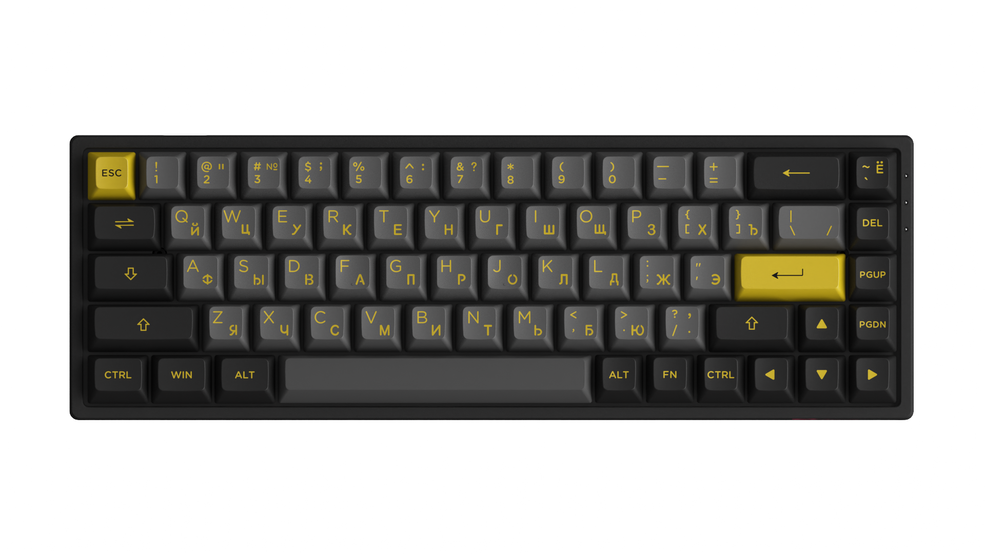  AKKO 3068B Plus Black Gold RGB Jelly Pink 