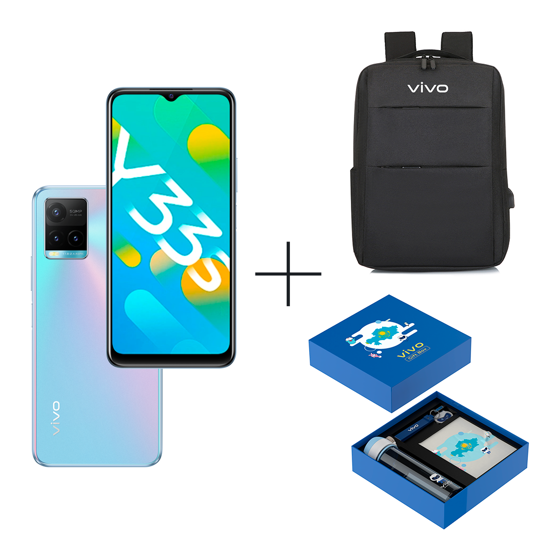 Купить Vivo Y33S 4 ГБ/128 ГБ голубой + рюкзак Vivo YL16 + Gift box BTS ...