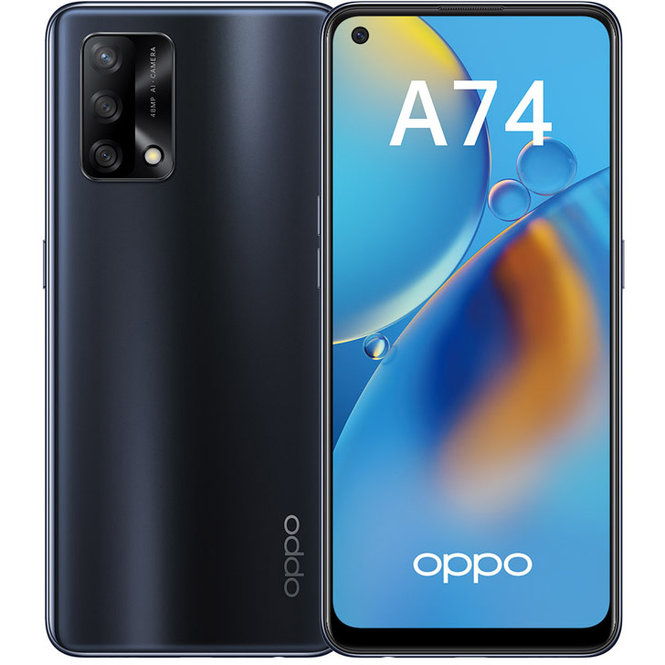 Купить OPPO A74 4 ГБ/128 ГБ черный в кредит в Актобе – Kaspi Магазин