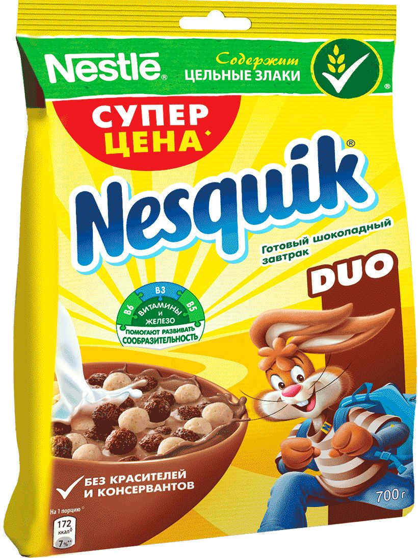 Купить Nesquik Duo шоколадные шарики 700 г в кредит в Алматы – Kaspi ...