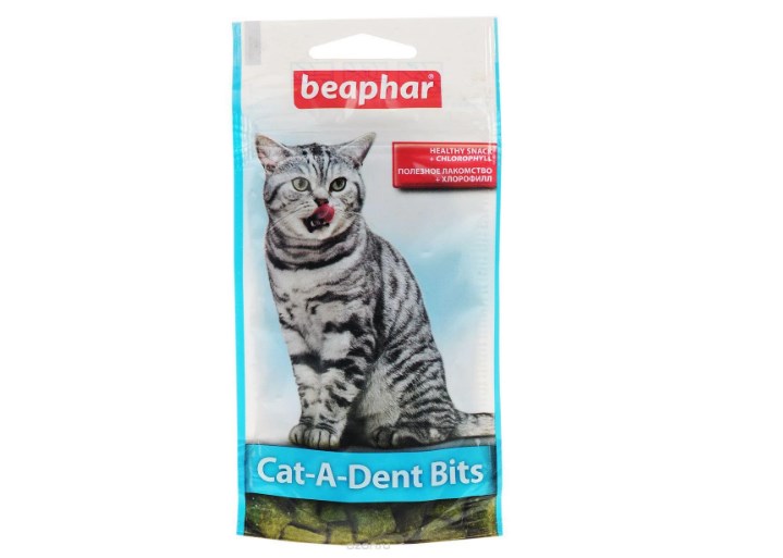 Купить Beaphar витамины Cat a Dent B Подушечки для чистки зубов у кошек ...