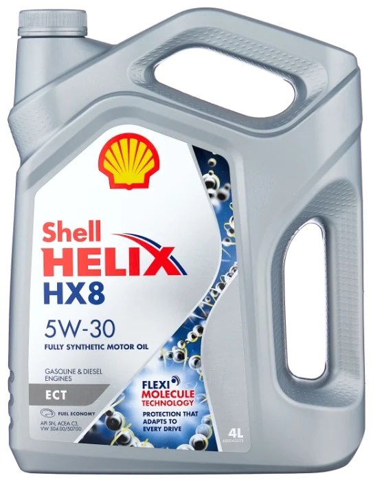Купить SHELL Helix HX8 ECT 5W-30 4 л в кредит в Кокшетау – Kaspi Магазин